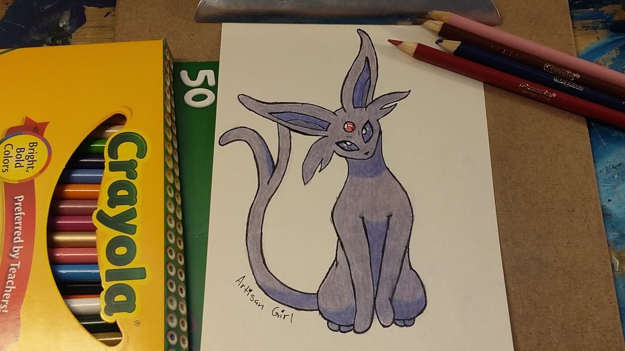 Drawing Pokemon Espeon | Crayola Pencil