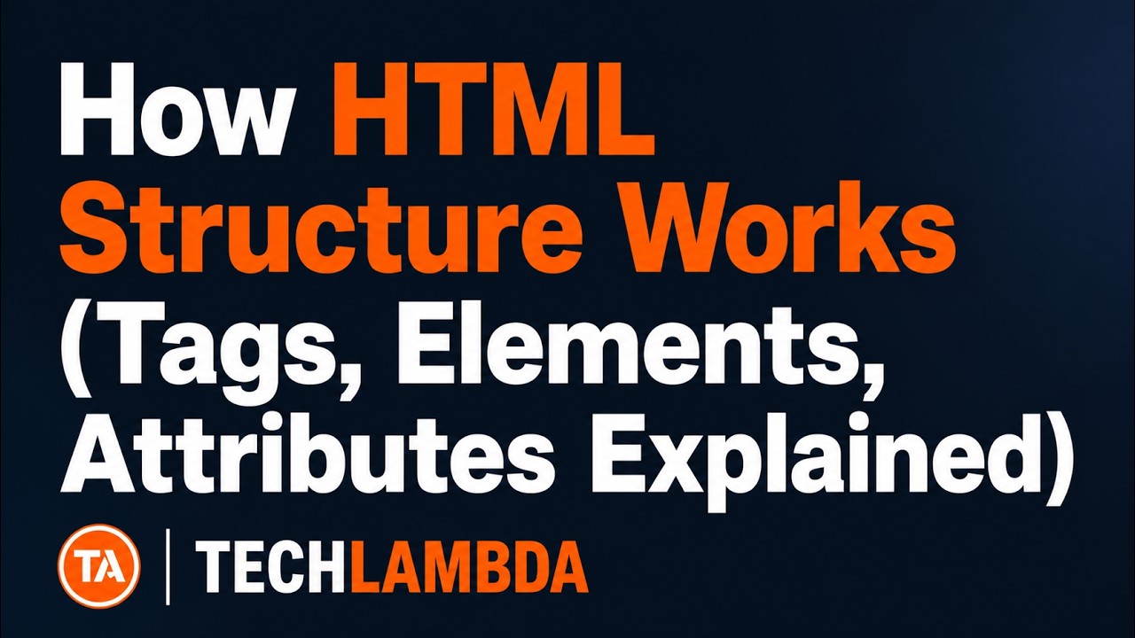How HTML Structure Works (Tags, Elements, Attributes Explained)
