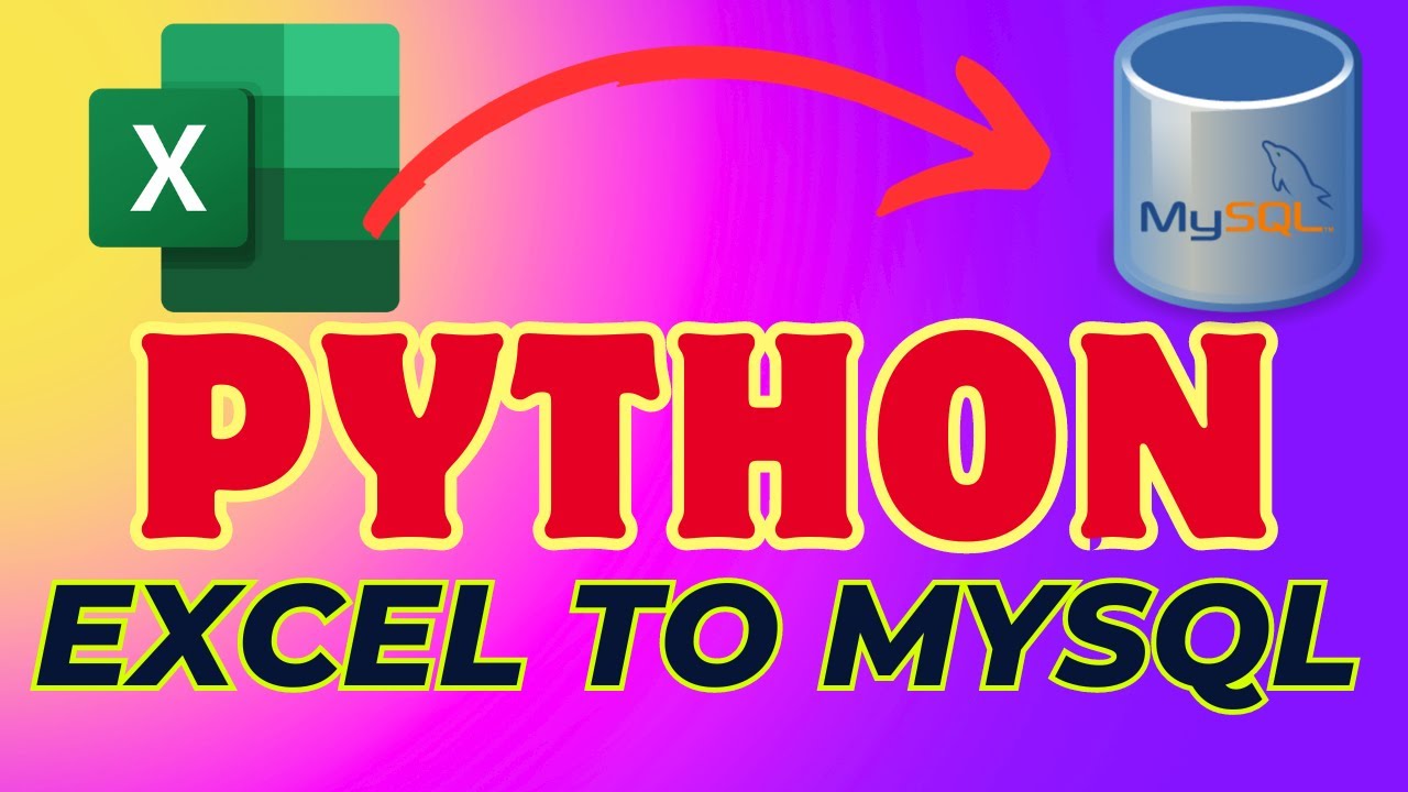 Convert excel to mysql using python code