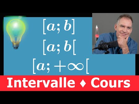 Intervalle [a;b] [a;b[ [a;+∞[ • cours mathématiques seconde • définition