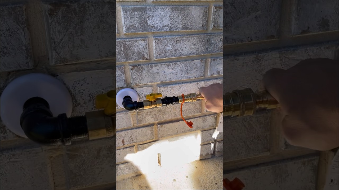 Gas Quick Connect Install For A Grill