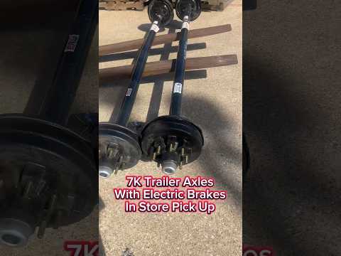 7K Trailer Axles With Electric Brakes 8 lug. In Store Pick Up