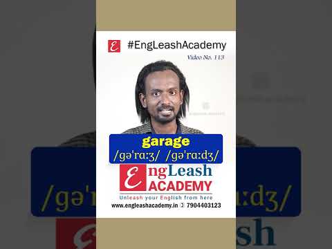 Garage and Genre || Spoken English through Tamil || Short Video No. 113 || EngLeash Academy