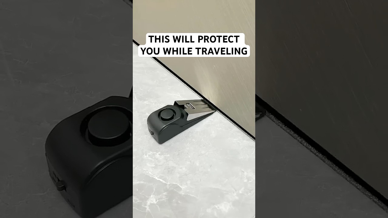 Best alarm door stopper for home and travel safety  ( 182 ) ▶️ Portable Wireless Alarm Door Stopper