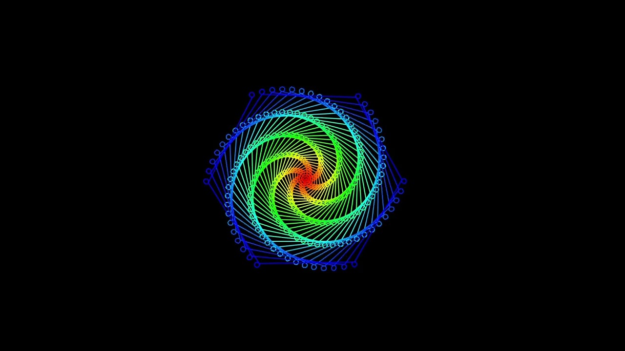 Hypnotic Python Spiral Animation (made using Turtle)