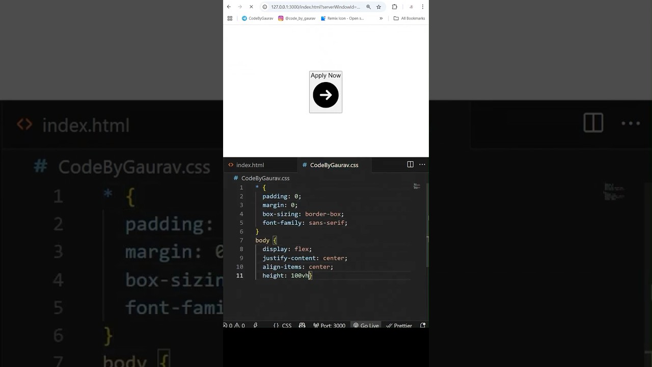 Apply Now Button with Hover Effects using HTML & CSS #webdevelopment #coding #hovereffects