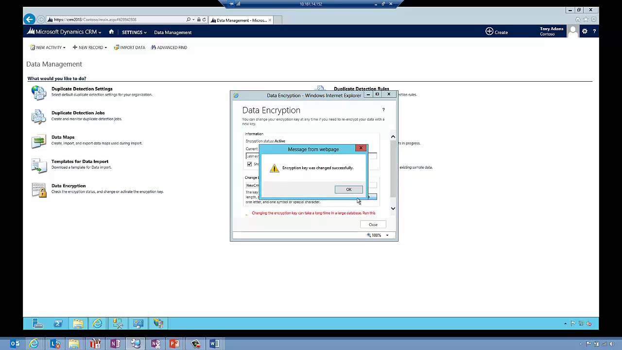 Microsoft Dynamics CRM 2013 Setup and Upgrade New Features   Data Encryption