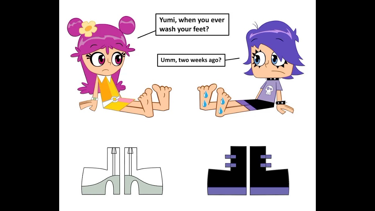 Ami x Yumi's feet
