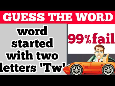 Guess the word start with two letters TW||kids learning with play|| Easy way to increase vocabulary
