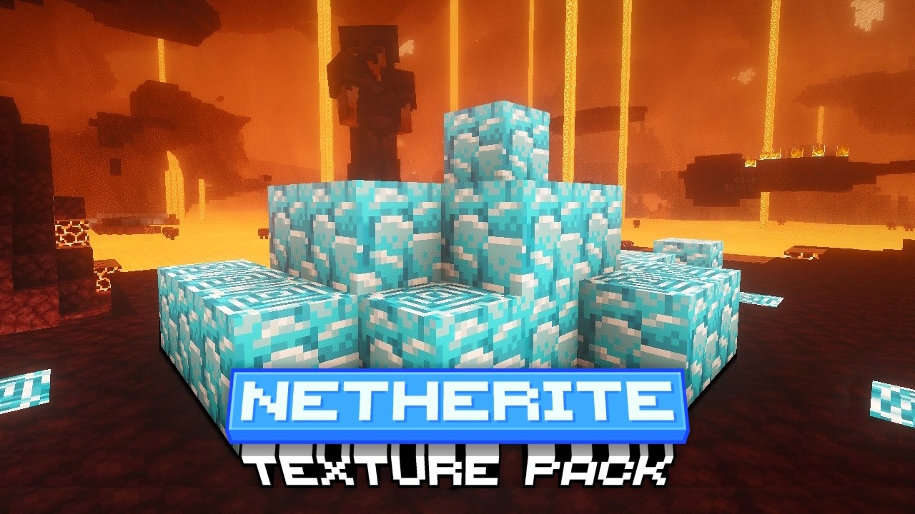 Blue Netherite Texture Pack Download (Bedrock, MCPE & Java)