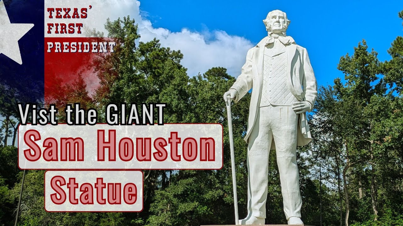 See the Striking Sam Houston Statue Along Interstate 45 | Texas' First President #texasroadtrip