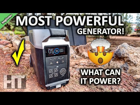 ECOFLOW DELTA PRO 3600w Solar Generator Battery Power Station Beginner Friendly Review