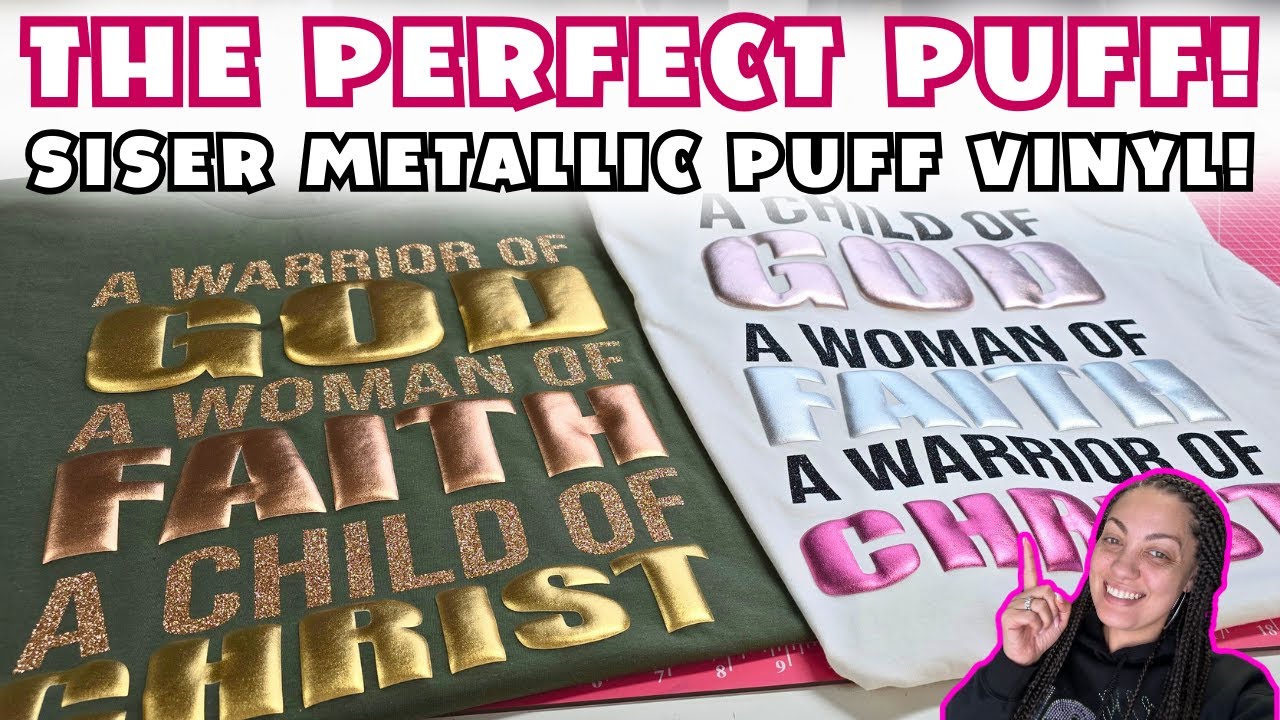 METALLIC PUFF VINYL: How To Get The Perfect Puff Press Everytime | Siser Metallic Puff Vinyl