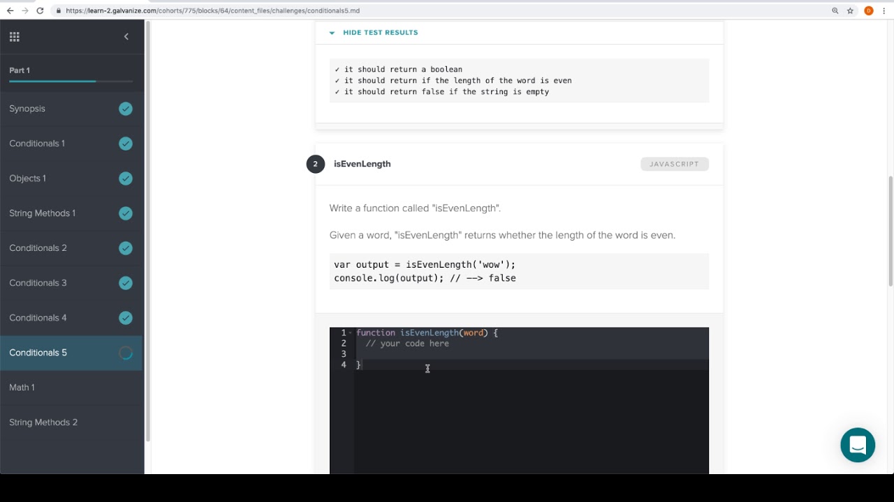 Module 1 - Conditionals 5
