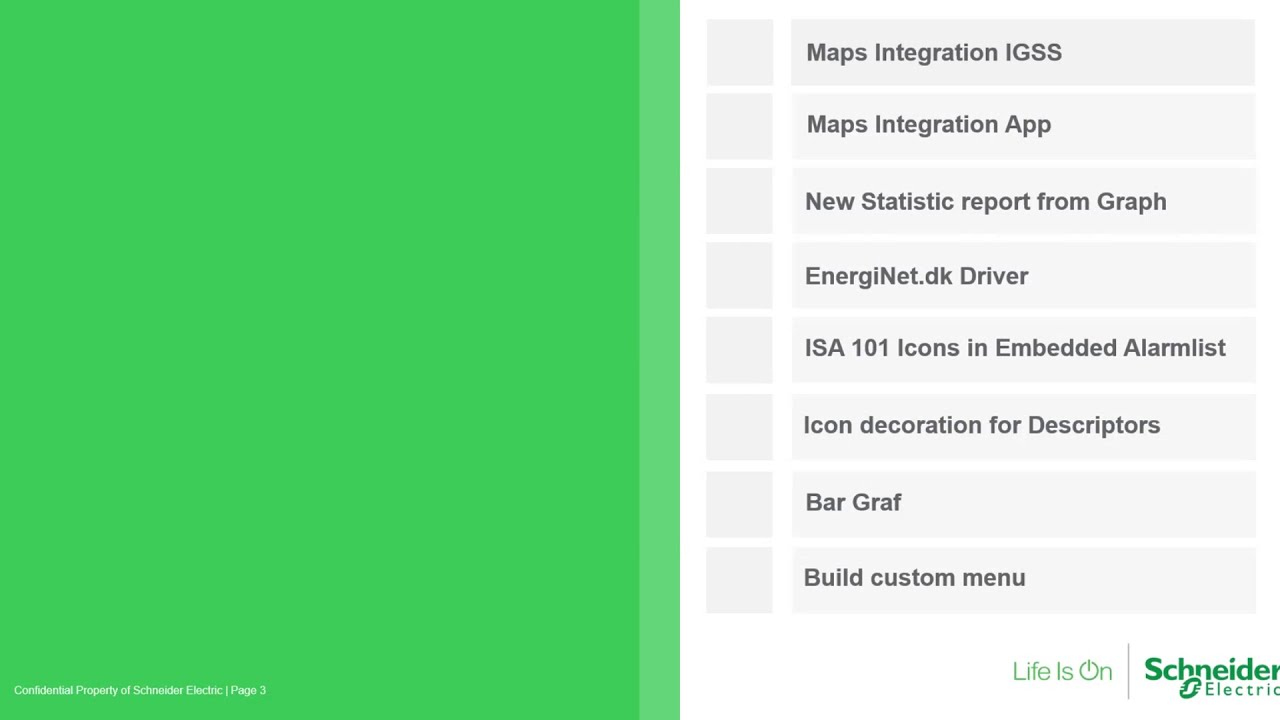 What is new in IGSS version 15