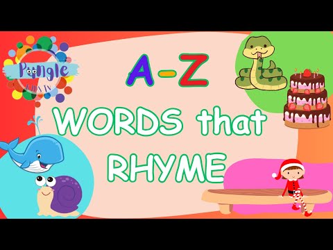 Rhyming Words | A-Z Words that Rhyme | abc for kids
