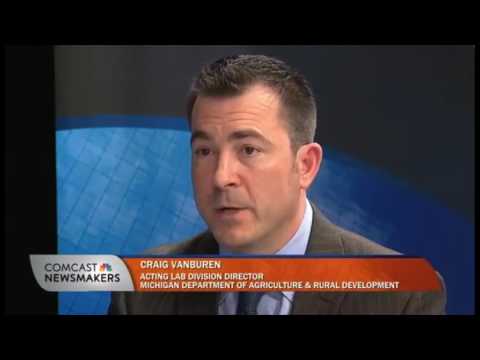 MDARD Acting Lab Director Craig VanBuren's interview with Comcast interview