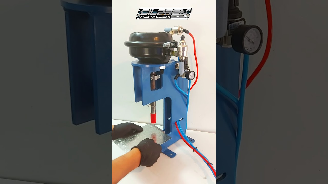 Punzonadora neumatica doble efecto