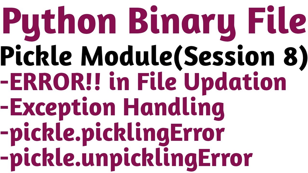 Errors while updating binary file in python | how to handle exception error raised in python | ERROR