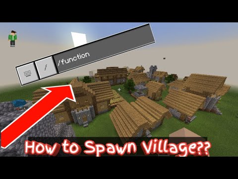 How to Spawn village in Minecraft PE | EySCool