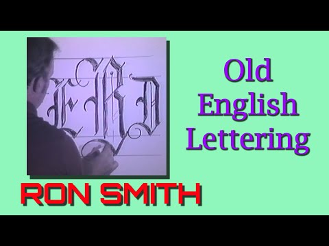 Ron Smith's Old English Lettering for Hand Engravers