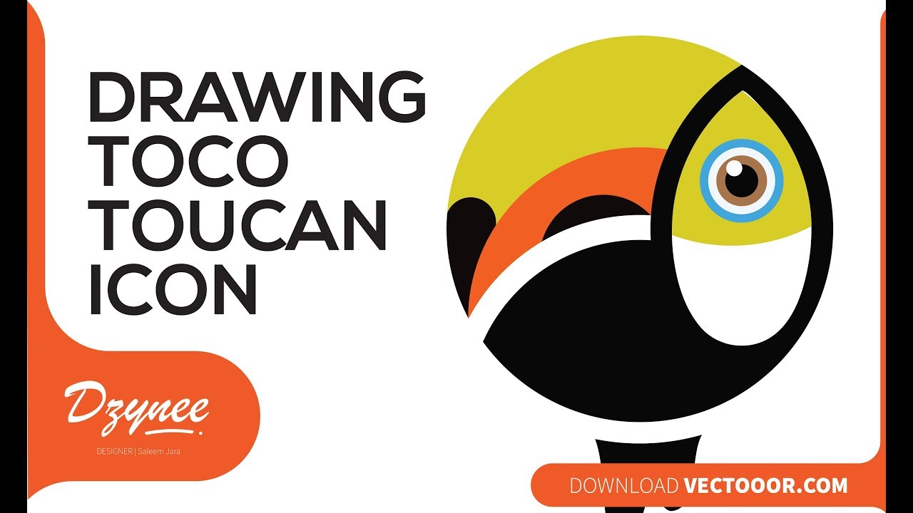 Illustrator Tutorials | Drawing Toco Toucan