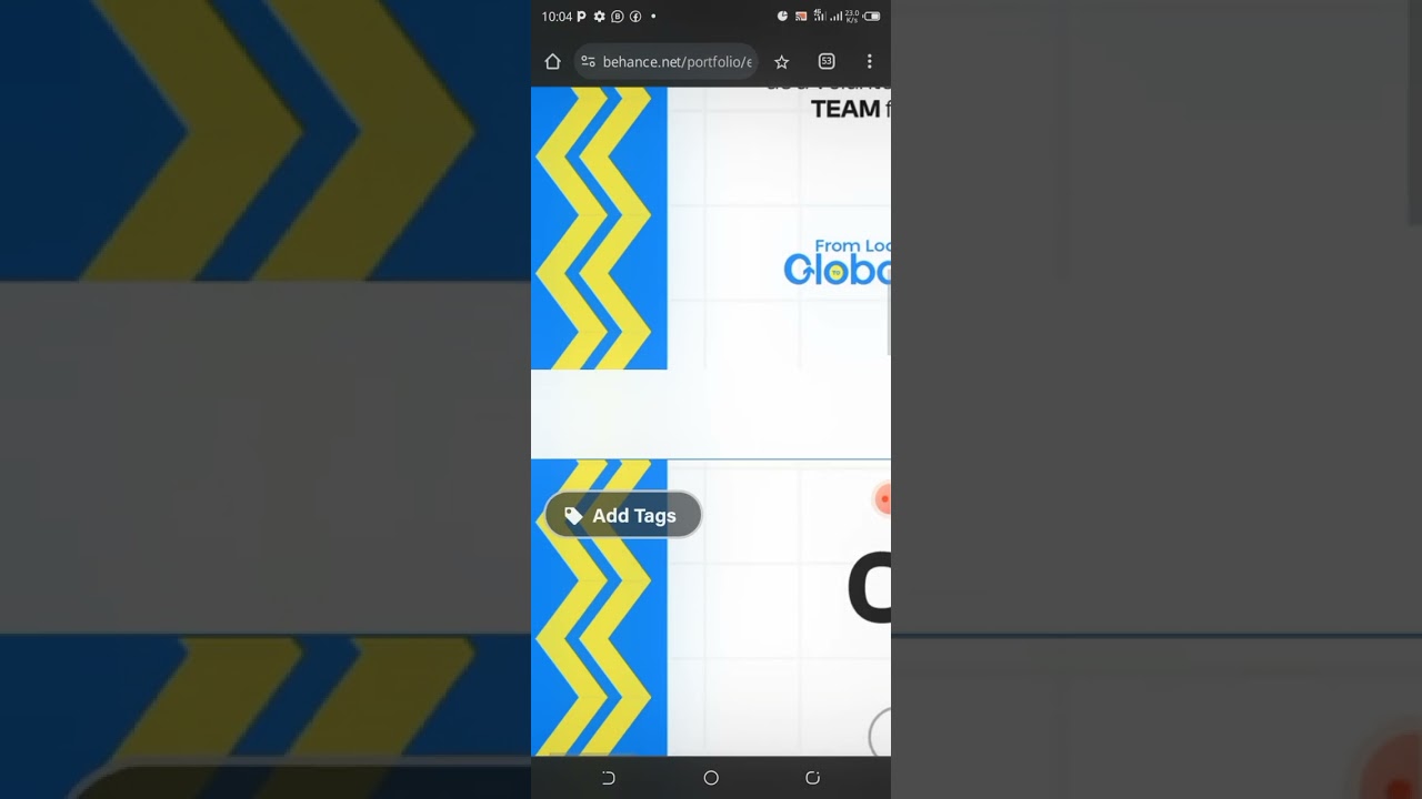 Upload on BEHANCE using your Smartphone || Portfolio Project