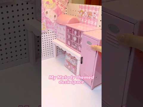 My Melody Desk Makeover #shorts #short #desk #desksetup #aesthetic #kawaii #pinterest #sanrio #cute