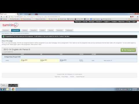 Basics of Turnitin.com for Teachers