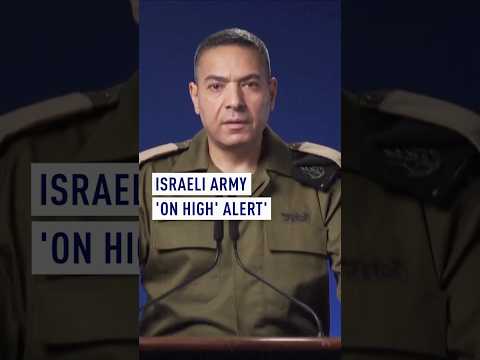 Israeli army ‘on high alert’