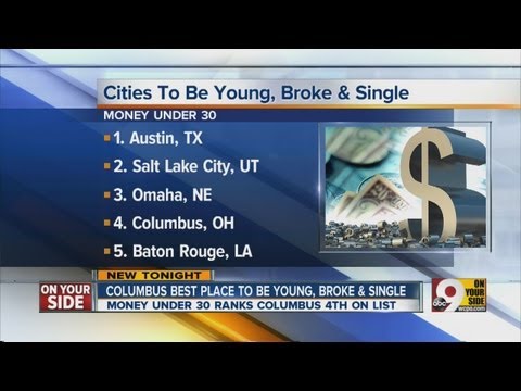 Columbus, Ohio No. 4 on list of cities to be "young, broke and single"
