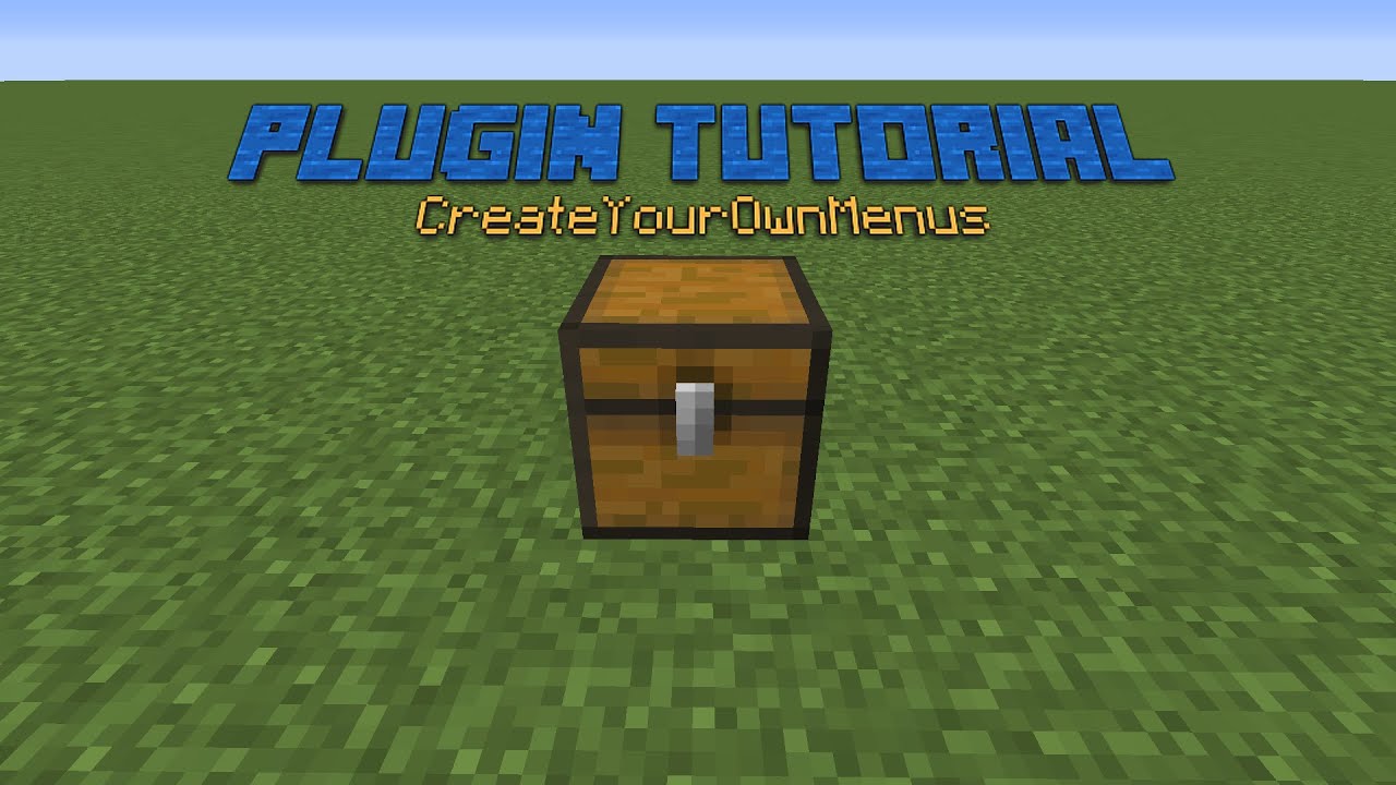 Minecraft Plugin Tutorial: CreateYourOwnMenus