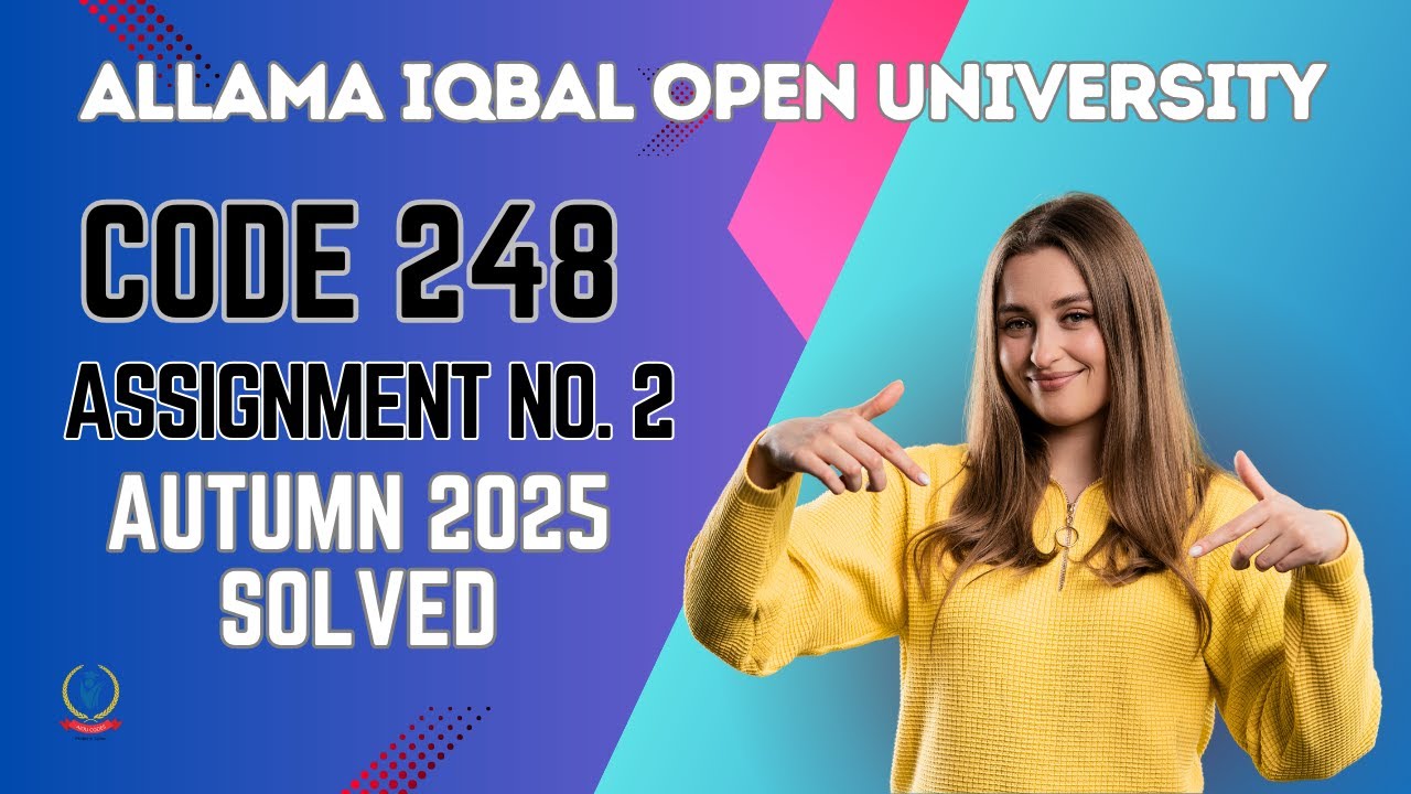 AIOU Code 248 Assignment No. 2 Autumn 2025 | 100% Correct Solved Assignment
