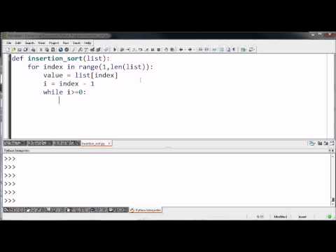 Insertion Sort in Python | Safe Videos for Kids