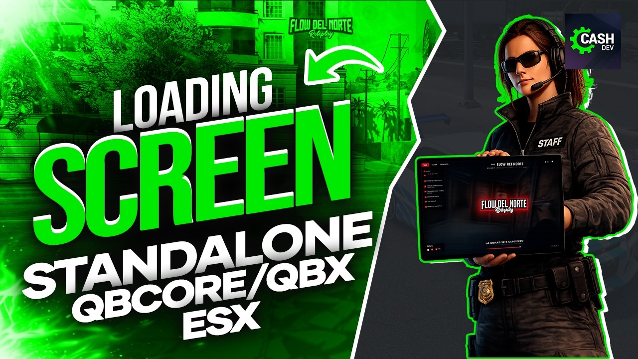 Loading Screen | Modern UI & Easy Config | FiveM [Standalone, ESX, QBox, QBCore] | Cash Scripts