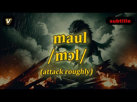 [v] Maul meaning (attack roughly) with 5 examples