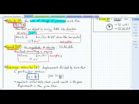 Velocity & Speed: Definitions