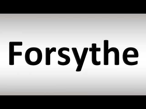 How to Pronounce Forsythe