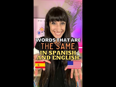 Words that are the same in Spanish and English