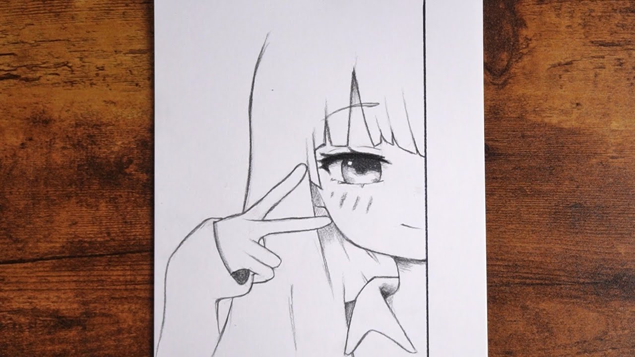 How to Draw a Shy Anime Girl | Easy to Sketch Tutorial