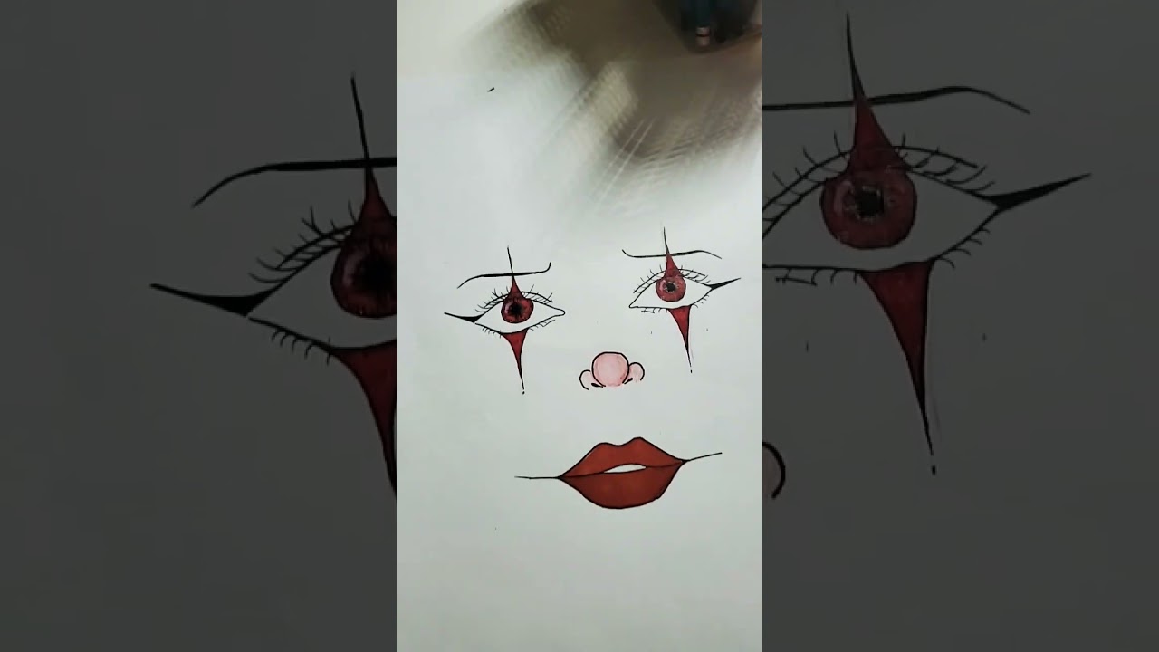 sad clown #clown #art
