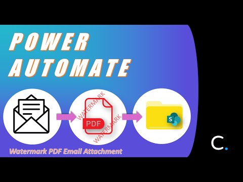 How to Watermark Inbound PDF Email Attachments in Power Automate