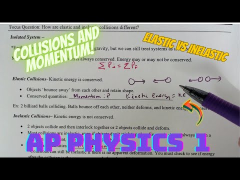 Inelastic vs Elastic Collisions and Momentum