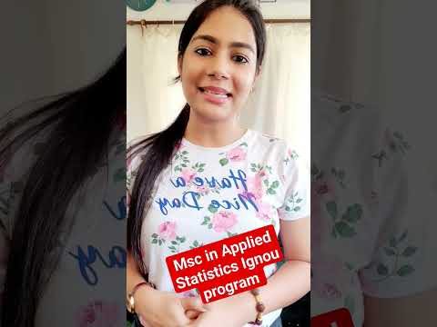 MSC in Applied Statistics Ignou program one on one class provided #exam #ignou #statistics #students
