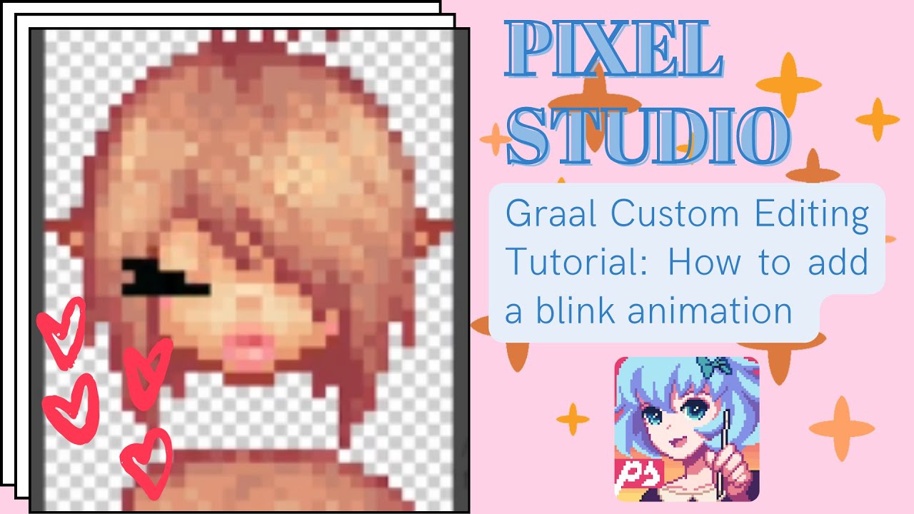 Graal Studio | Custom Edit Tutorial: How to add a blink animation on a head - Pixel Studio