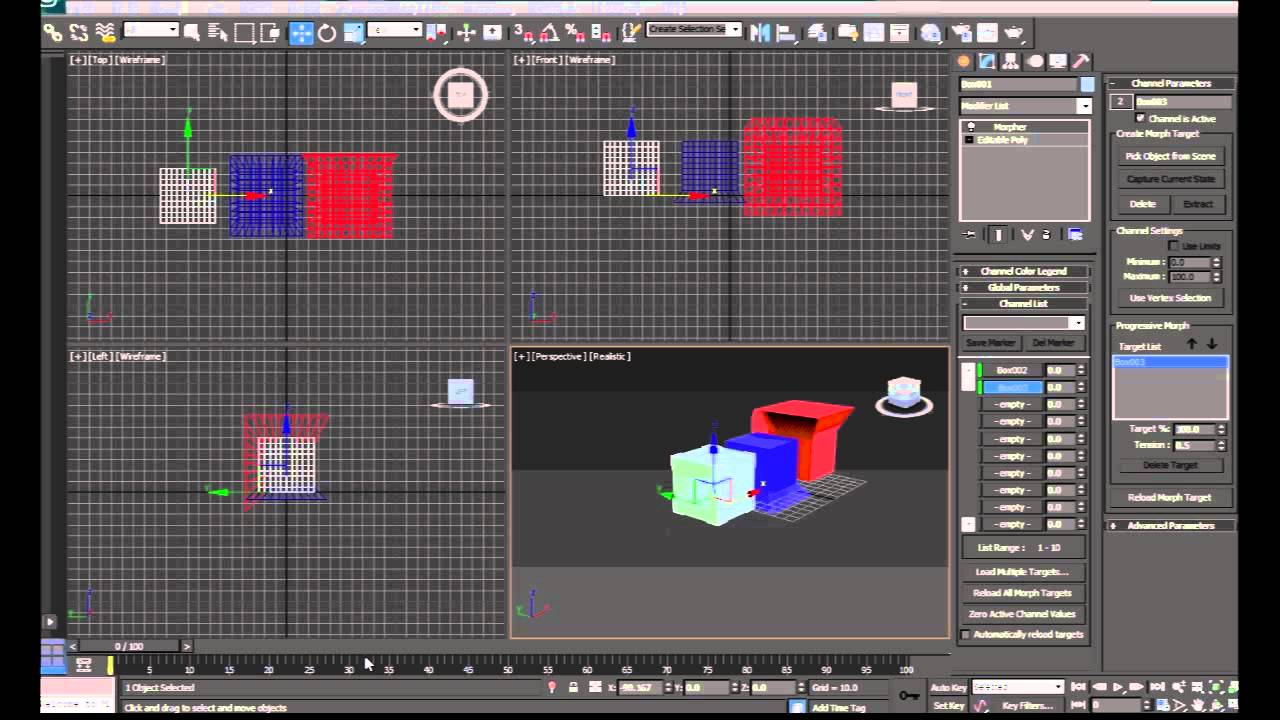 3D Max Morphing Tutorial 015