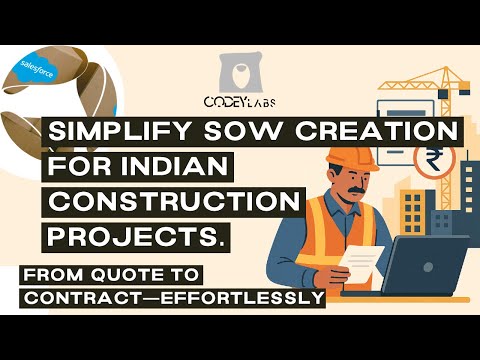 Generate & Share a Statement of Work (SOW) in Salesforce | QuoteX for Indian Construction Industry