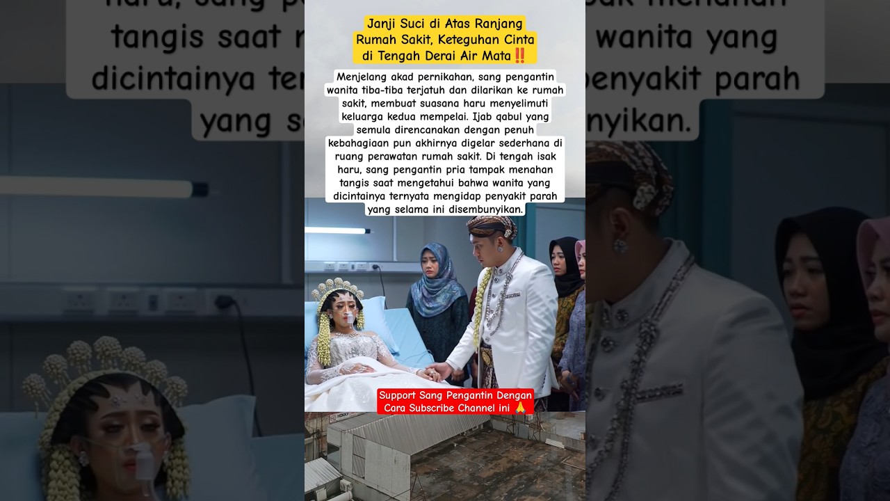 Pasangan ini Melangsungkan Pernikahan nya Di Rumah Sakit‼️#viralvideo #menikah #trending #shorts