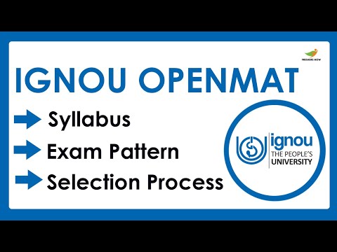 IGNOU OPENMAT Syllabus 2023 | Exam Pattern for IGNOU OPENMAT Entrance Exam 2023