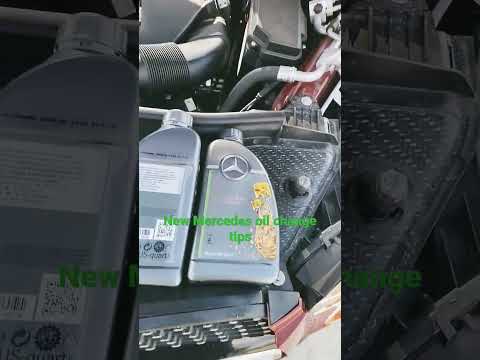 oil change tips on a newer Mercedes-Benz